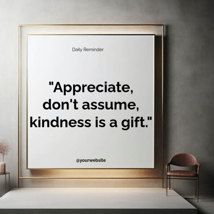 Typographic Motivational Quotes Square (1:1) Template | PosterMyWall