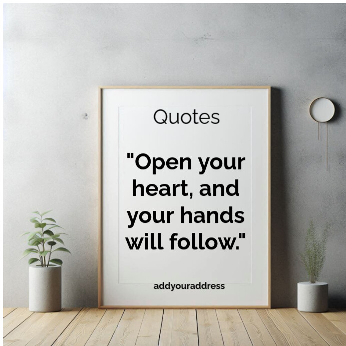Typographic Motivational Quotes Square (1:1) Template | PosterMyWall