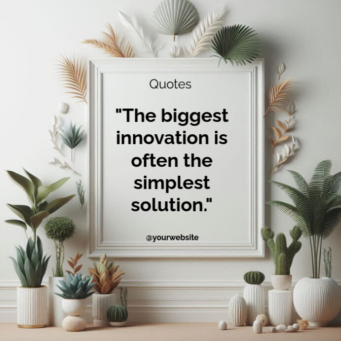 Typographic Motivational Quotes Square (1:1) Template | PosterMyWall