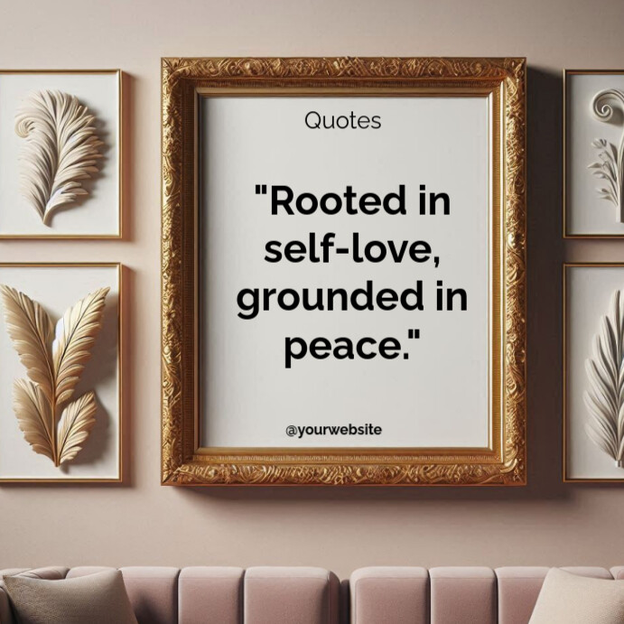 Typographic Motivational Quotes Square (1:1) Template | PosterMyWall