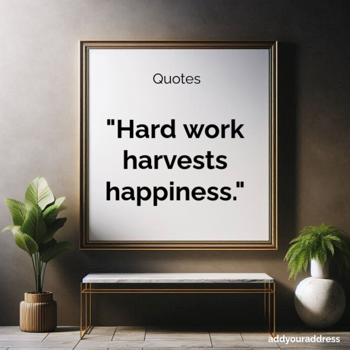 Typographic Motivational Quotes Square (1:1) Template | PosterMyWall