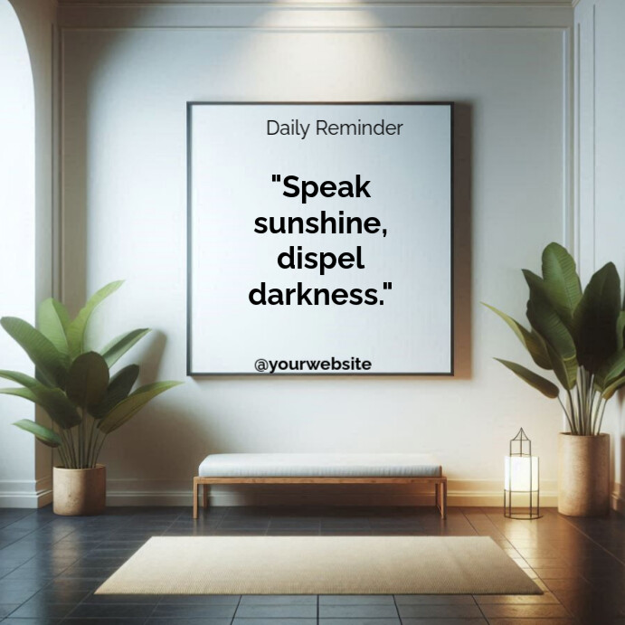 Typographic Motivational Quotes Square (1:1) Template | PosterMyWall