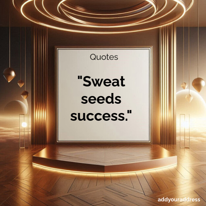 Typographic Motivational Quotes Square (1:1) Template | PosterMyWall