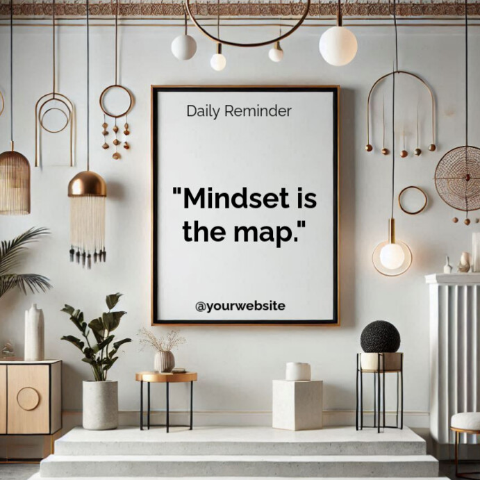Typographic Motivational Quotes Square (1:1) Template | PosterMyWall