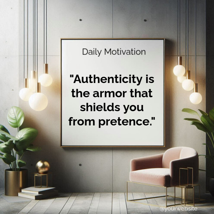 Typographic Motivational Quotes Square (1:1) Template | PosterMyWall