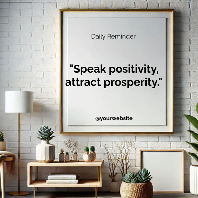 Typographic Motivational Quotes Square (1:1) Template | PosterMyWall