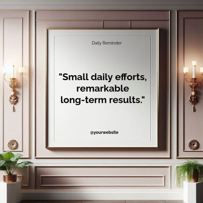 Typographic Motivational Quotes Square (1:1) Template | PosterMyWall
