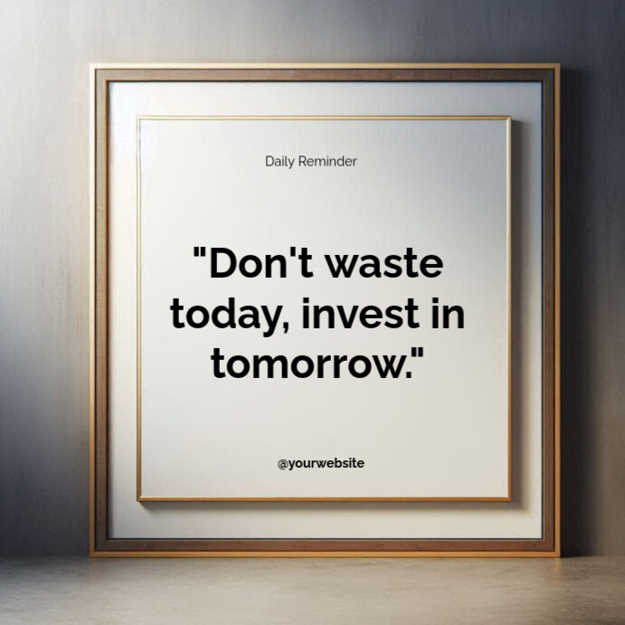 Typographic Motivational Quotes Square (1:1) Template | PosterMyWall