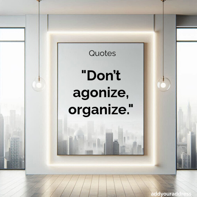 Typographic Motivational Quotes Square (1:1) Template | PosterMyWall