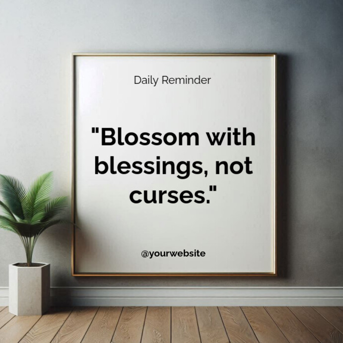 Typographic Motivational Quotes Square (1:1) Template | PosterMyWall