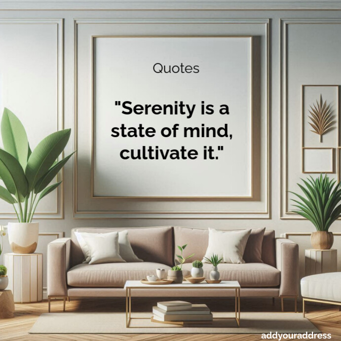 Typographic Motivational Quotes Square (1:1) Template | PosterMyWall