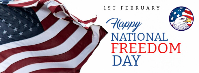 Typographic National Freedom Day Facebook Cover Photo Template ...