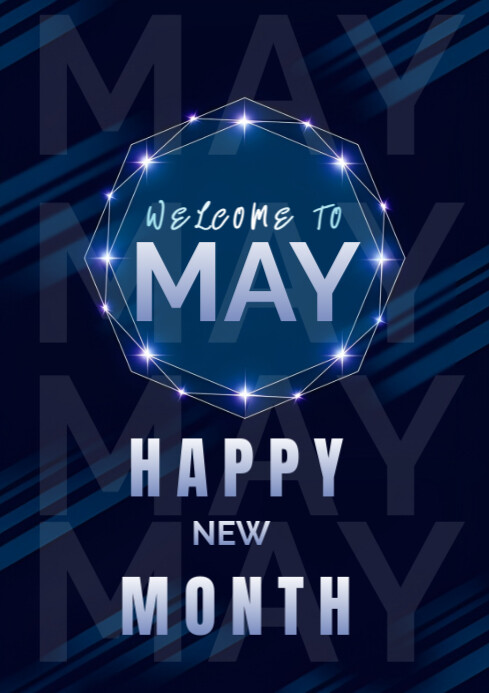 Typographic New Month A4 Template | PosterMyWall