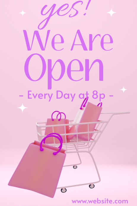 Plantilla de Typographic Open Poster | PosterMyWall