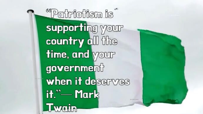 Typographic Patriotism Quote Youtube Thumbnail Template | PosterMyWall