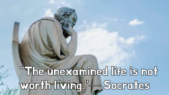 Typographic Philosophical Quote Youtube Thumbnail Template | PosterMyWall
