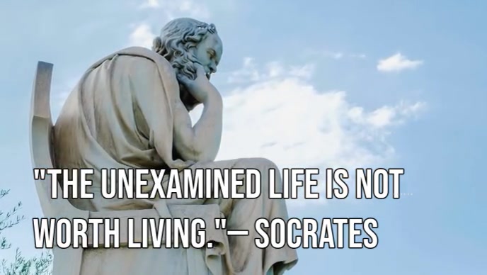 Typographic Philosophical Quote Youtube Thumbnail Template | PosterMyWall