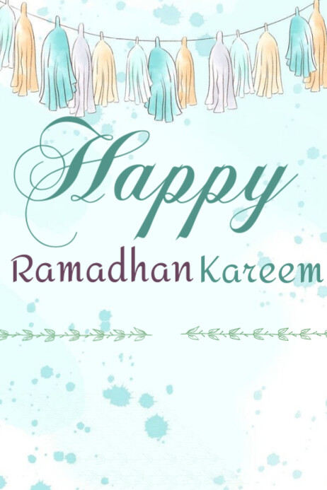 Typographic Ramadhan Poster Templat | PosterMyWall