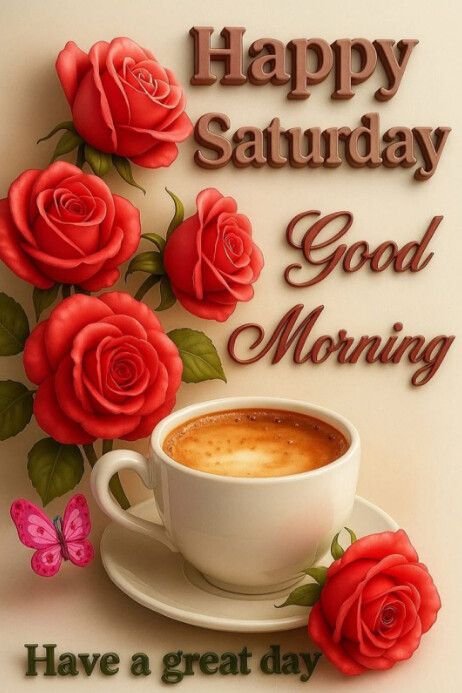 Typographic Saturday Bloom And Brew Poster Template | PosterMyWall