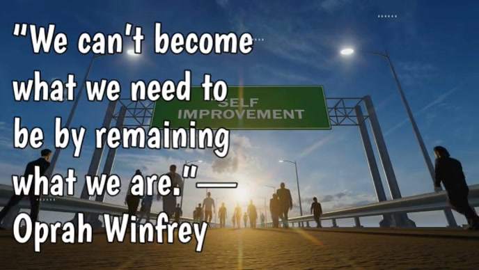 Typographic Self-improvement Quote Youtube Thumbnail Template ...