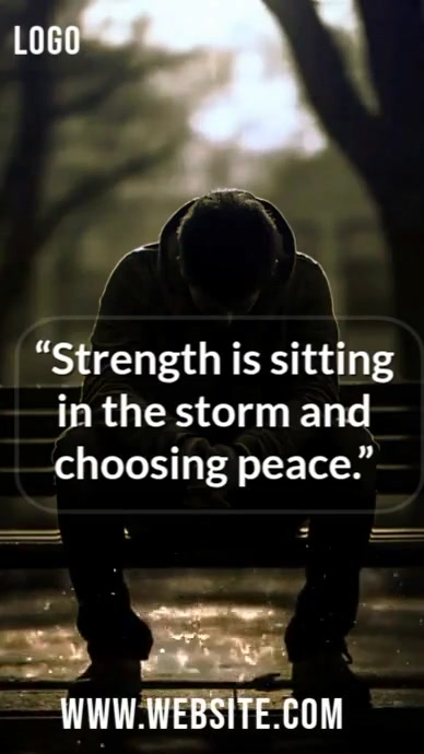 Typographic Strength In The Storm | Emotional & Motivational Video ...