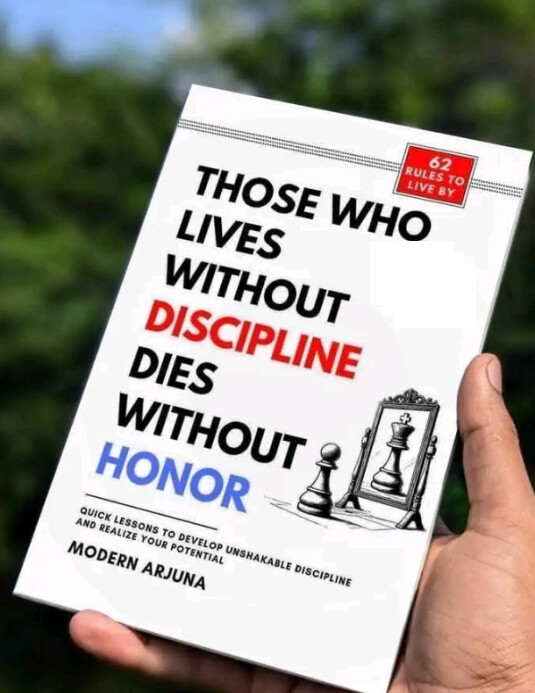 Typographic Those Who Live Without Discipline Flyer (us Letter ...