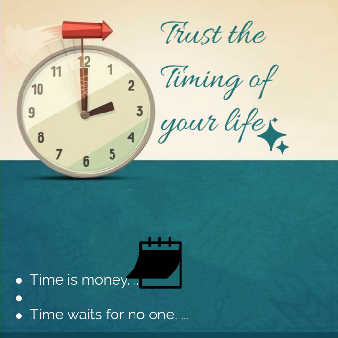 Modèle Typographic Time Instagram Post | PosterMyWall