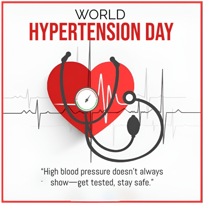 Typographic World Hypertension Day Instagram Post Template | PosterMyWall