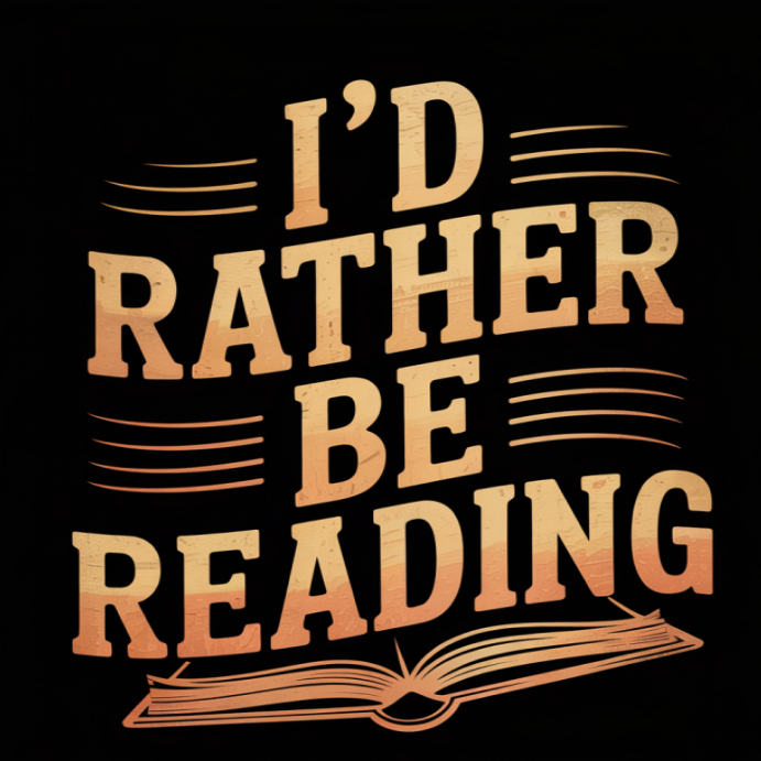 Typographic Write Up I'd Rather Be Reading Instagram Post Template ...