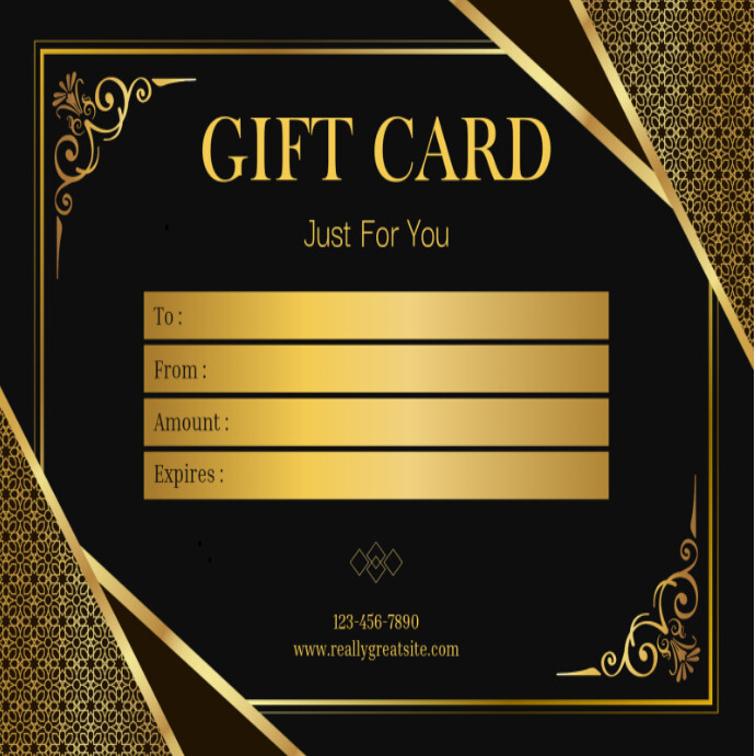Typography Gift Card Instagram Post Template | PosterMyWall