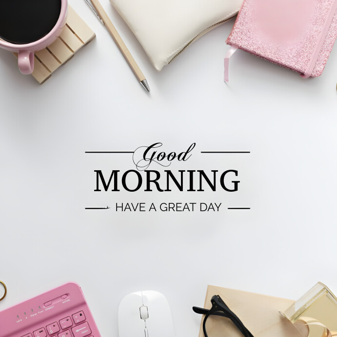 Plantilla de Typography Good Morning Instagram Post | PosterMyWall