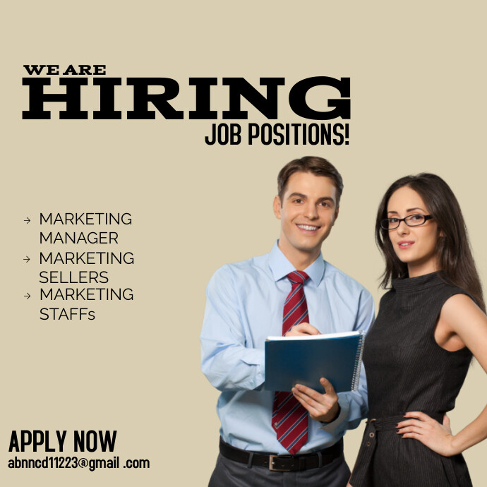Typography Hiring New Poster Designs New And Templat | PosterMyWall