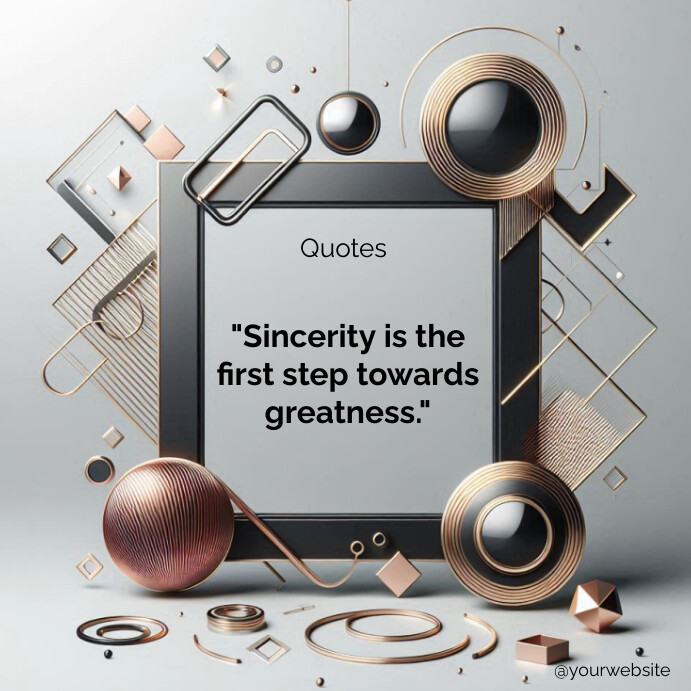 Typography Motivational Quotes Square (1:1) Template | PosterMyWall
