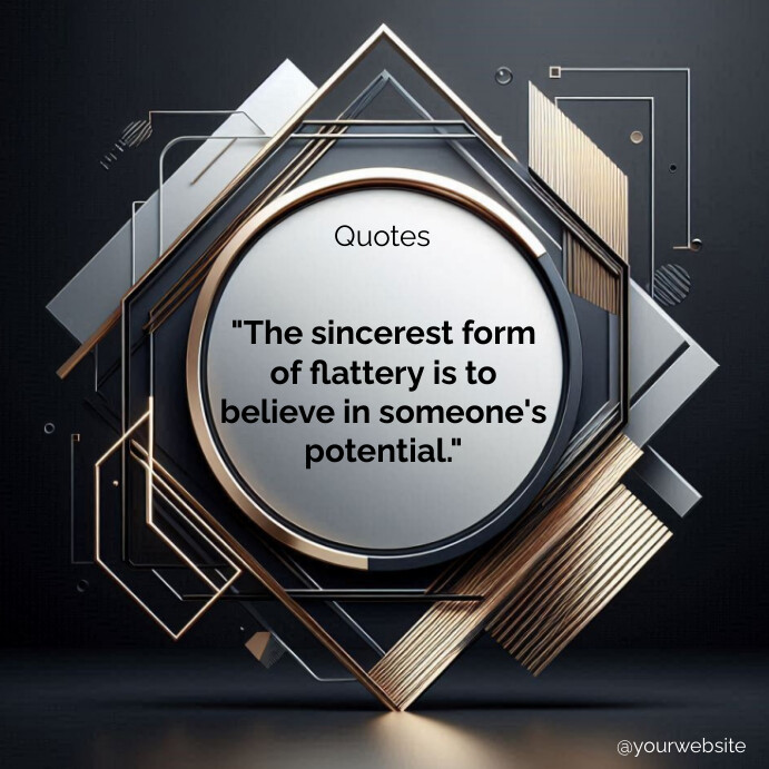 Typography Motivational Quotes Square (1:1) Template | PosterMyWall