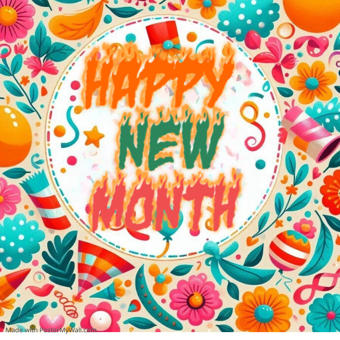 Copy of Typography New Month Wishes Logo | PosterMyWall