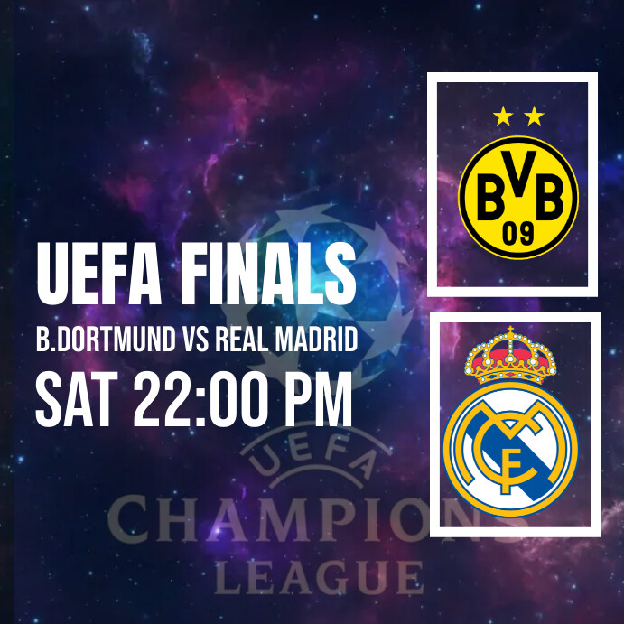 Copy of Typography Uefa Instagram Post | PosterMyWall