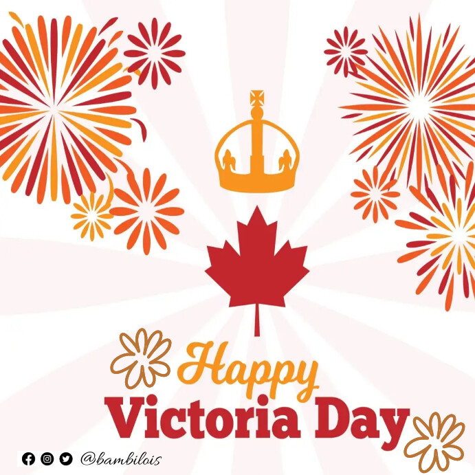 Copy of Typography Victoria Day Instagram Post | PosterMyWall