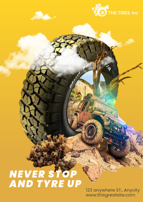 Tyre Up your Cars Template | PosterMyWall