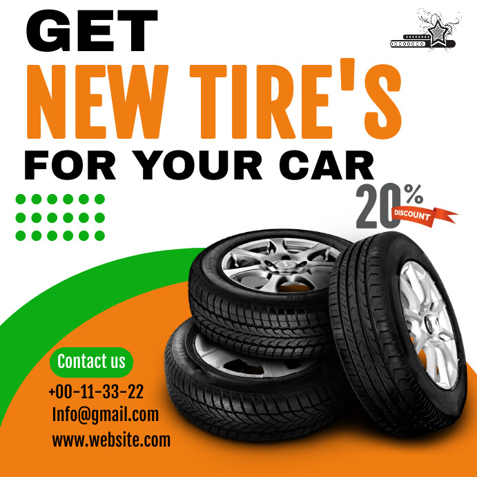 Tyres shop Post design template | PosterMyWall