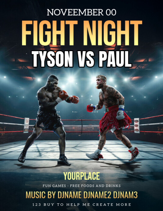 Copy of TYSON VS UPL | PosterMyWall
