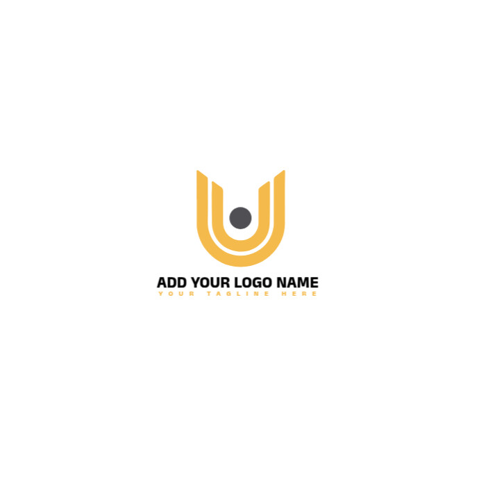 Plantilla de U Letter/u Monogram/u Initial/modern U/creative U ...