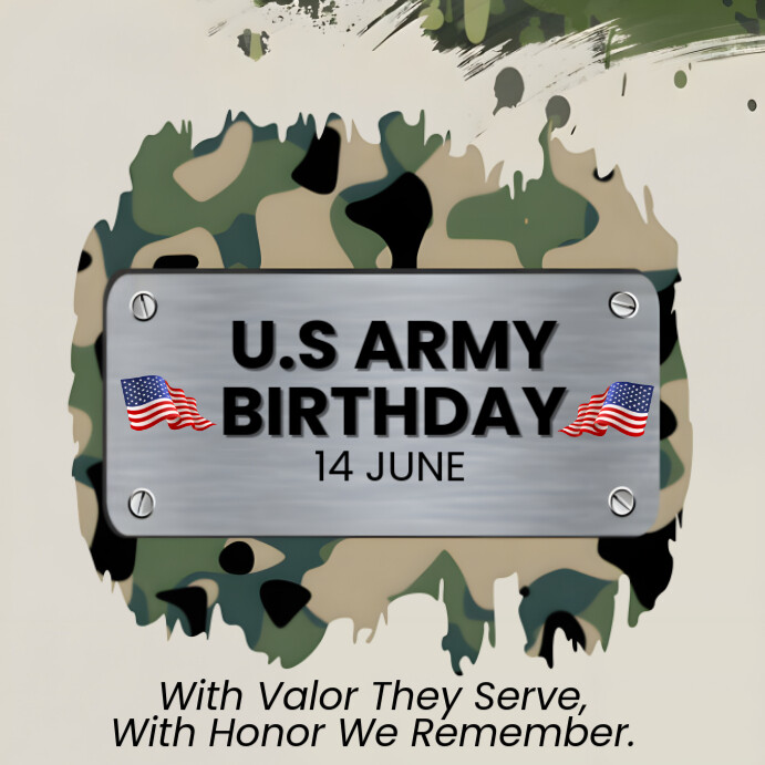 U.S. Army birthday Template | PosterMyWall