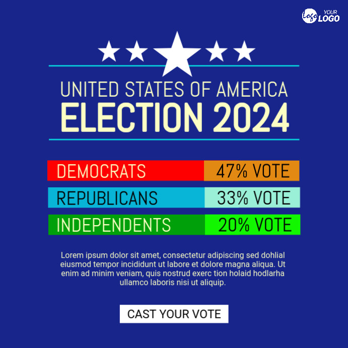 U.S. Election Result Template | PosterMyWall
