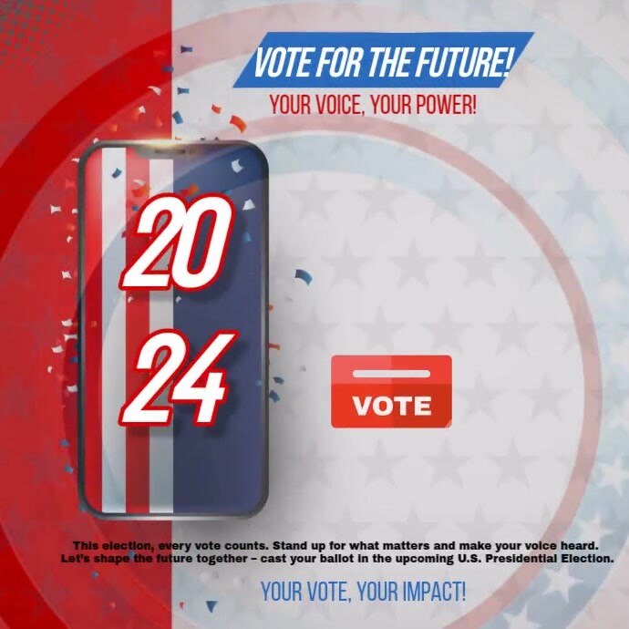 U.s. Presidential Election Vote Ad Instagram Post Template | PosterMyWall
