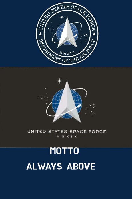U.S. SPACE FORCE POSTER Template | PosterMyWall
