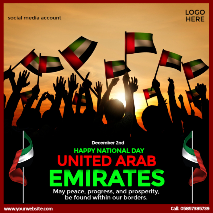 uae national day design Template | PosterMyWall