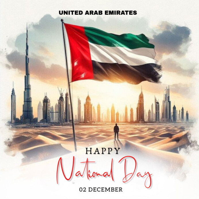 UAE National Day Instagram Post 2024 Template | PosterMyWall