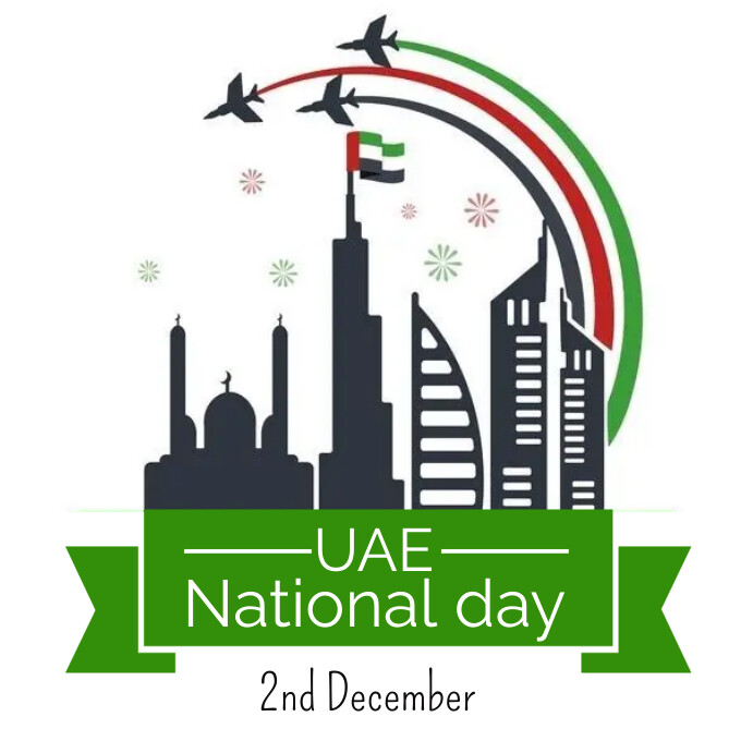 UAE national day Instagram post Template | PosterMyWall