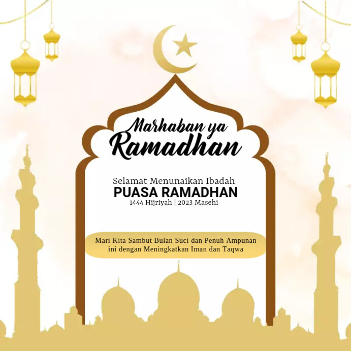 UCAPAN PUASA RAMADHAN Template | PosterMyWall
