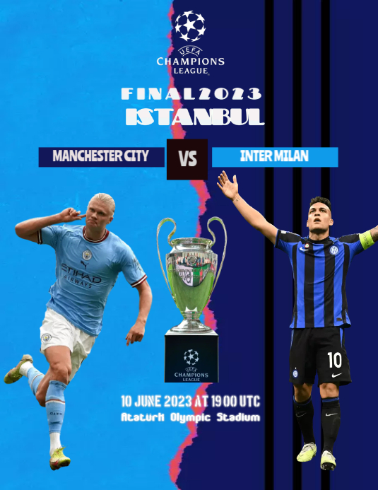 UCL FINAL 2023 เทมเพลต | PosterMyWall